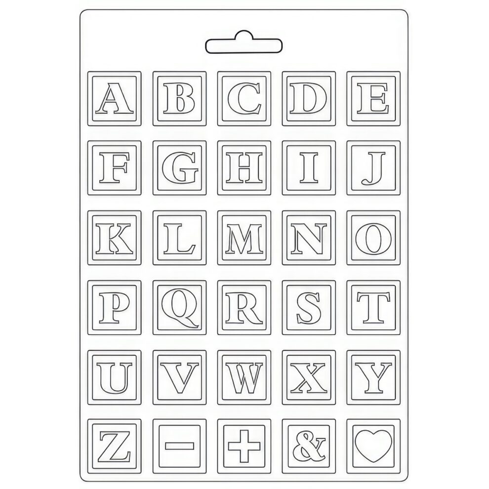 molde flexible A4 Day Dream alphabet - Stampería - La esquinita del scrap