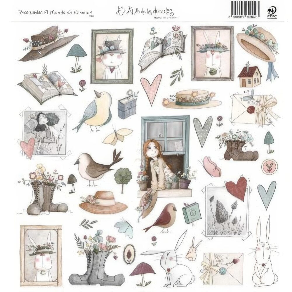 hoja de recortables El mundo de Valentina - El Altillo de los Duendes ...