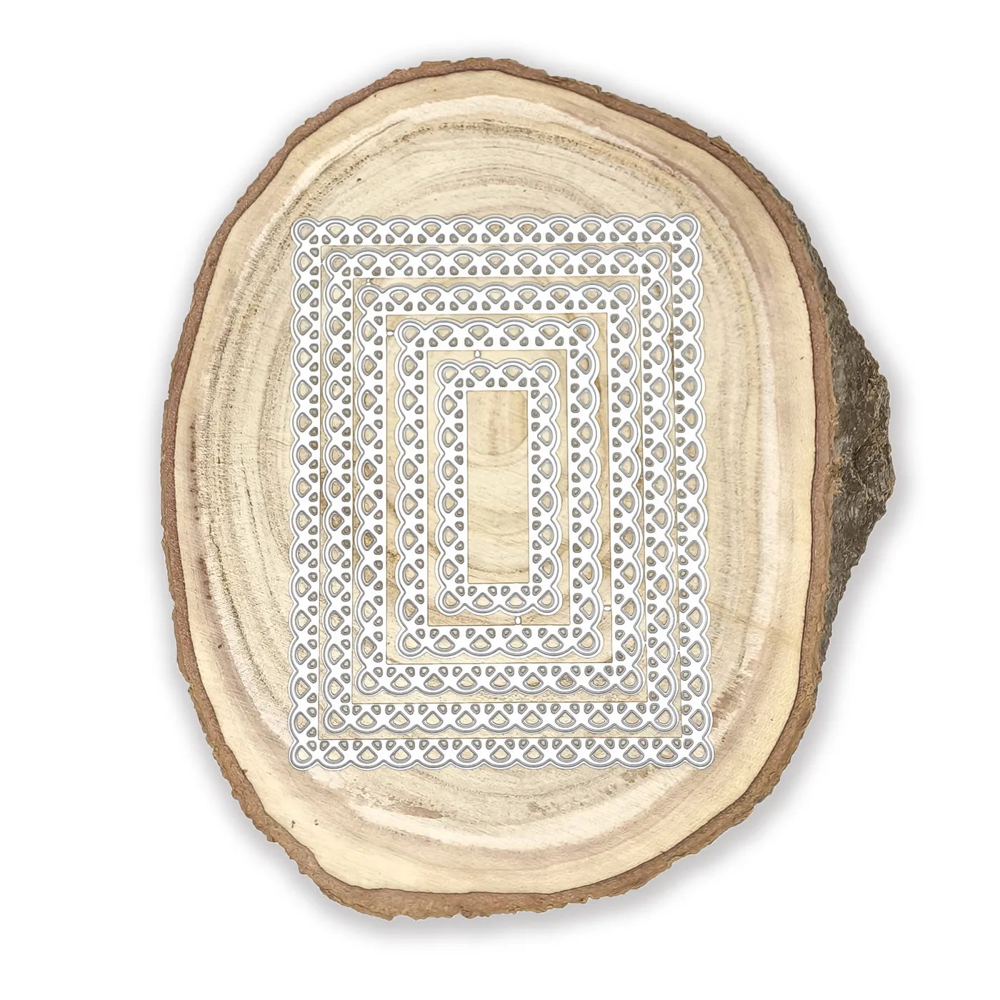 troquel nido de marcos rectangulares con borde calado - Suzzy #159229 - La esquinita del scrap